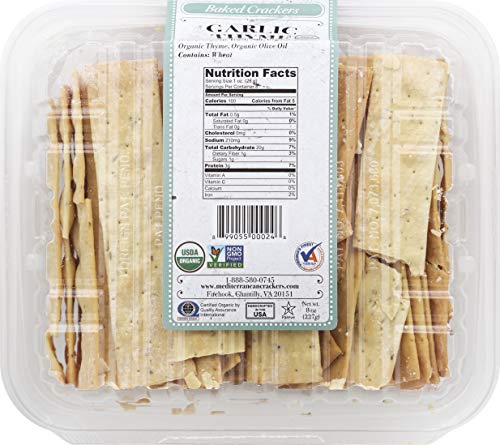 Firehook Cracker Baked Garlic Thyme, 8 Oz