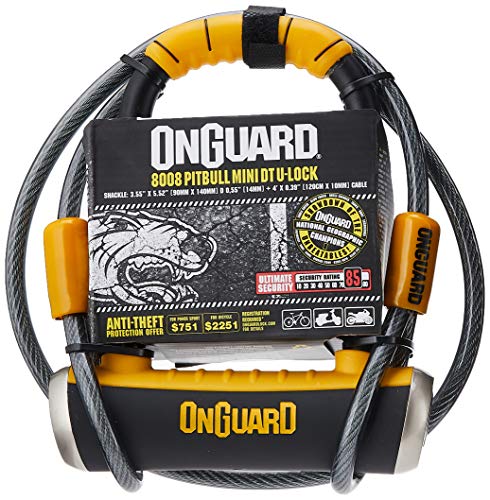 Snapklik.com : ONGUARD Pitbull Mini DT 8008 D Lock Bike Combination Black