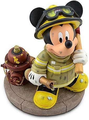 Amazon.com: Disney Parks Fireman Mickey Mouse Medium Big Fig Figure ...