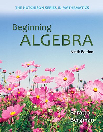 Beginning Algebra + Aleks, 18-week Access: Baratto, Stefan, Bergman ...
