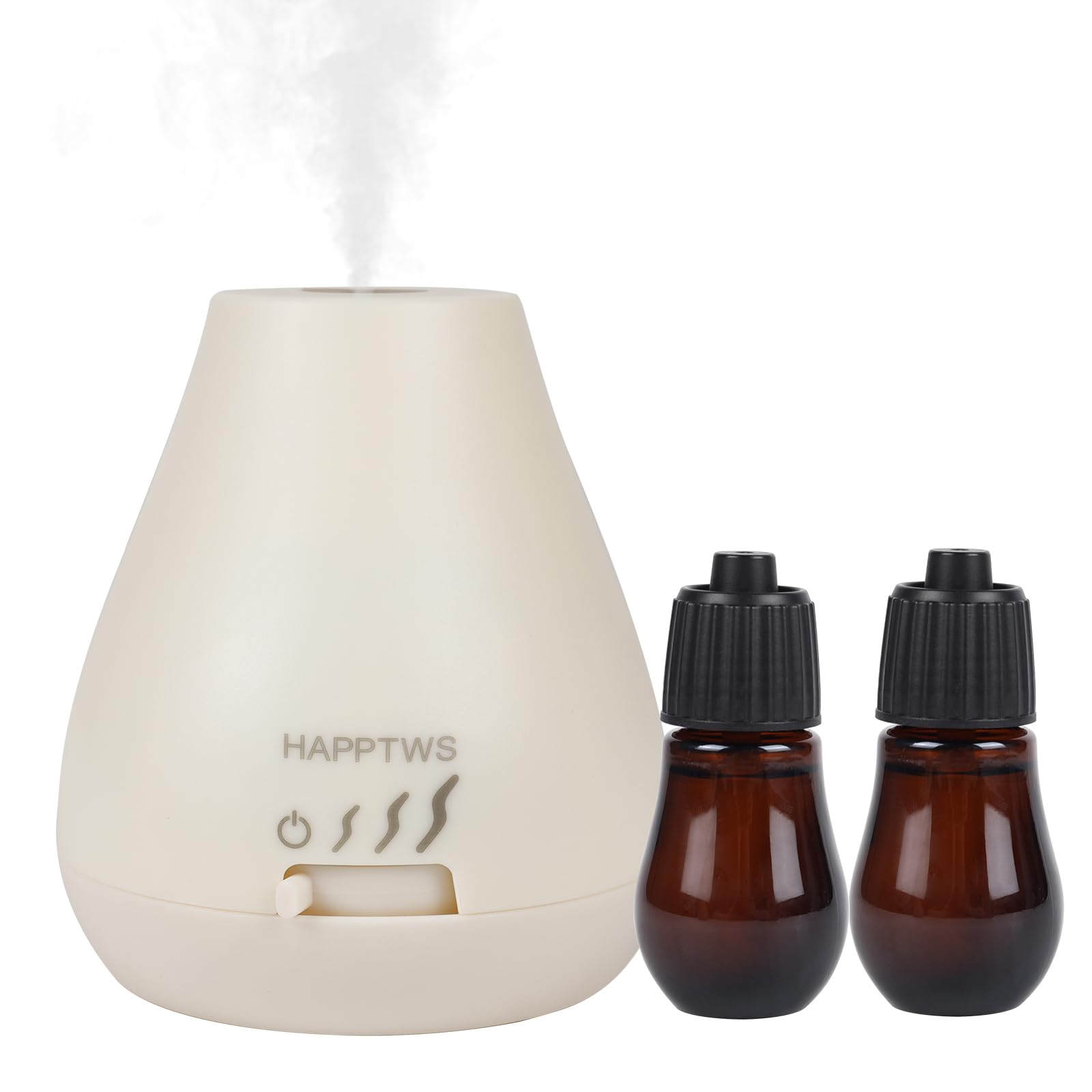 Amazon.com: HAPPTWS Essential Oil Diffuser - Waterless Diffuser 3 Timer ...