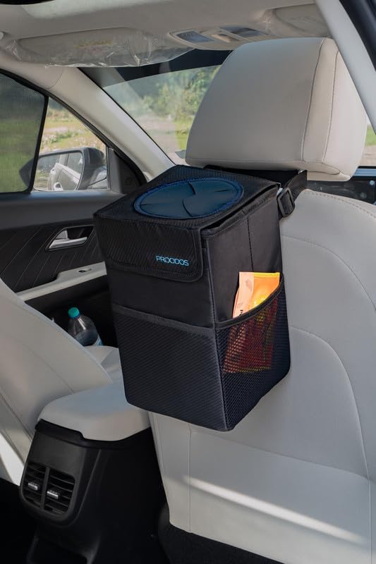 PROODOS Polyester Automobiles Car Dustbin| Car Organizers And Storage ...
