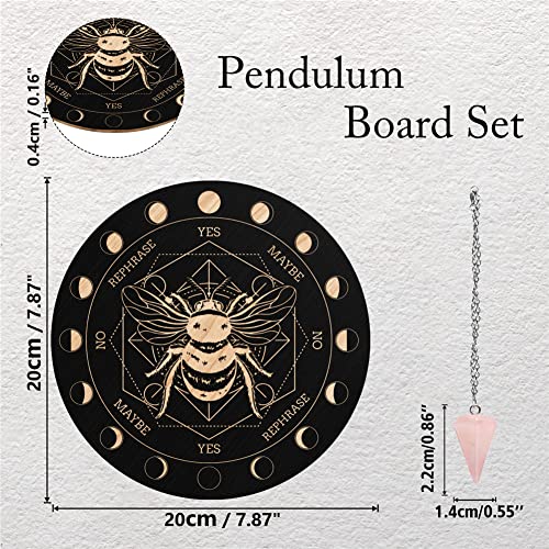 CRASPIRE Pendulum Board Bee Dowsing Divination Metaphysical Message ...