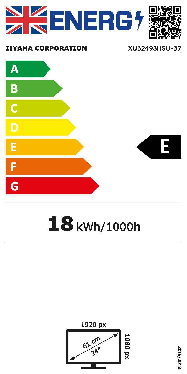 iiyama XUB2493HSU-B7 24 inch IPS Slim Bezel, 100Hz, 1ms, Full HD ...