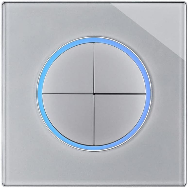 Amazon.com: WYKD Light Power Switch LED Indicator, Tempered Glass Panel ...