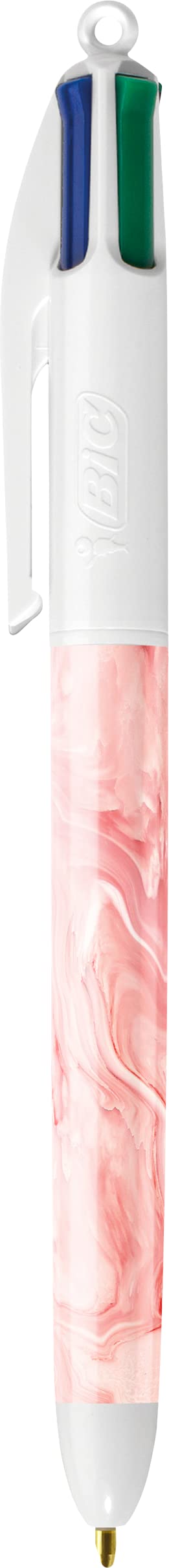 Bic 4 Colours Turquoise Marble Barrel Retractable 4 in 1 Ballpoint Pen ...