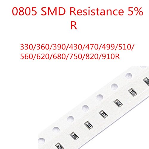 Shomy 430R : 100PCS/LOT 0805 SMD Resistance 5% 330/360/390/430/470/499 ...