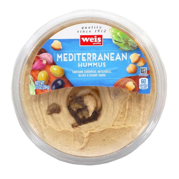 Amazon.com: Weis 2 Go, Hummus Mediterranean, 10 Ounce : Grocery ...