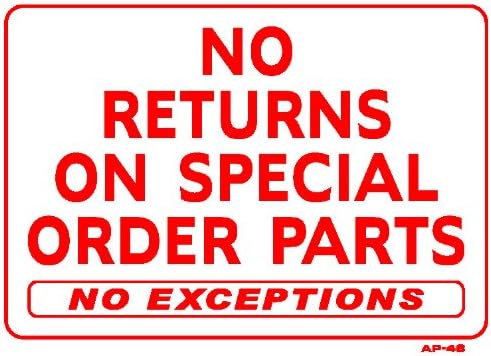 Amazon.com: NO RETURNS ON SPECIAL ORDER PARTS 10x14 Heavy Duty Plastic ...