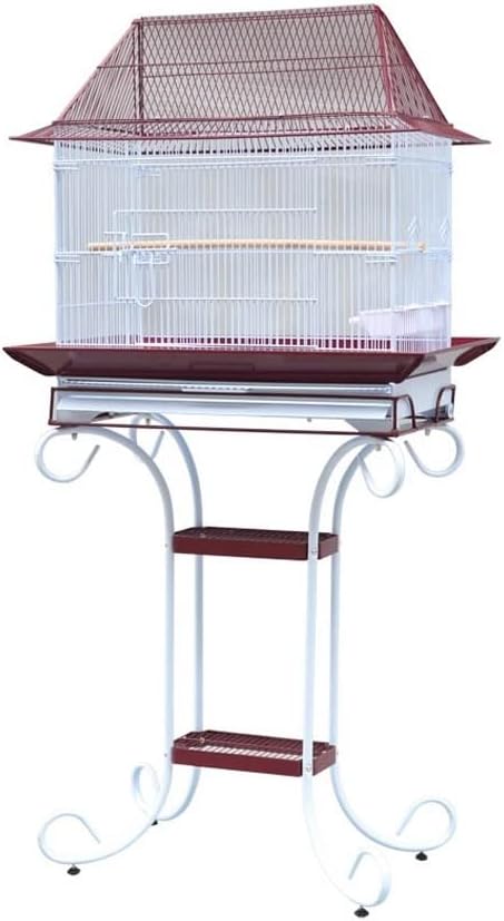 Amazon.com: Moisture Bird Cages Bird Carrier Large Metal Cage Parrot ...