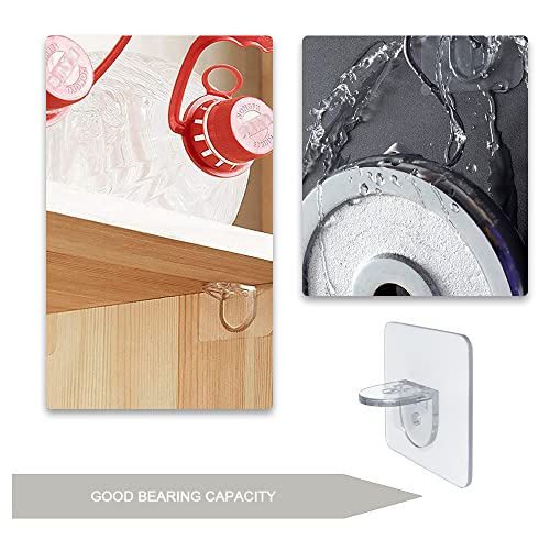 Pack of 20 Perforation Free Wardrobe Layered Partitions Sticking Hooks ...