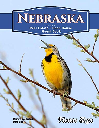 Nebraska Real Estate Open House Guest Book: Spaces for guests’ names ...
