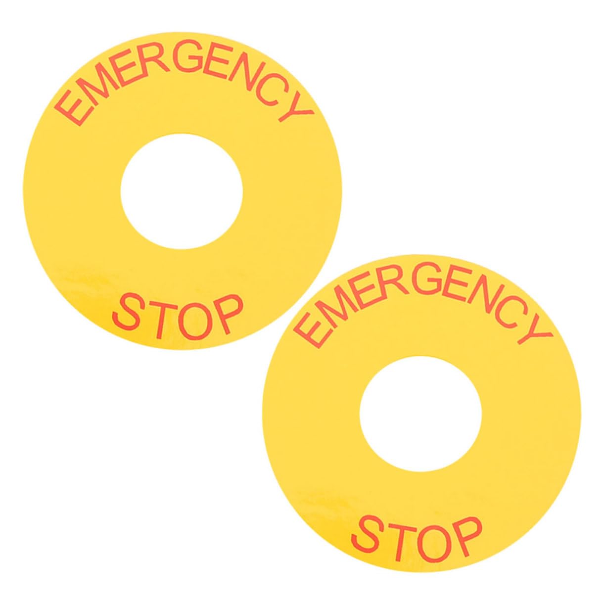 Amazon.com: Artibetter 2pcs Tag Signs Labels Machinery Emergency Stop ...