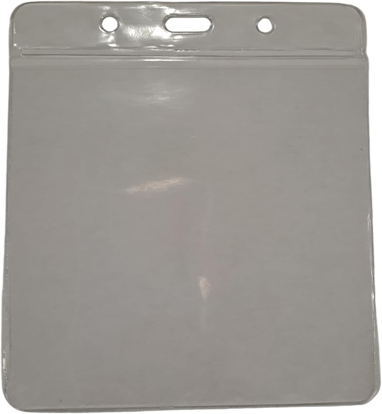 Customcard ltd Clear ID Badge Pocket Plastic Wallet (Size 60 x 90mm ...