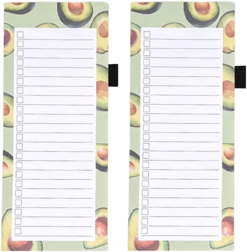 90 Sheets Fastcheck Grocery List Magnet Pad, 110 Printed Common Food ...
