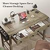 Amazon.com: EnHomee 40" Small Desk for Bedroom, Computer Desk with ...