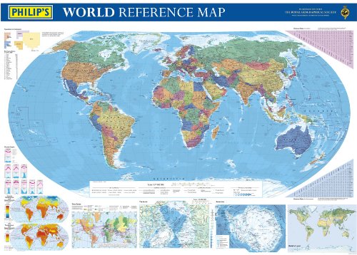 Philip's World Wall Map | Amazon.com.br