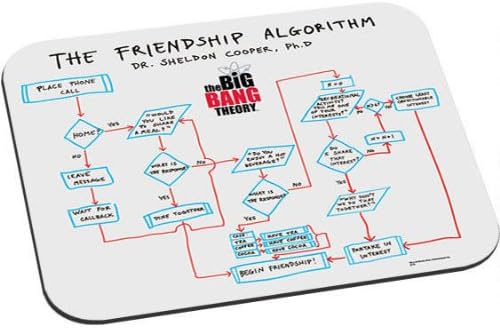 Amazon.com: The Big Bang Theory The Friendship Algorithm Mouse Pad ...