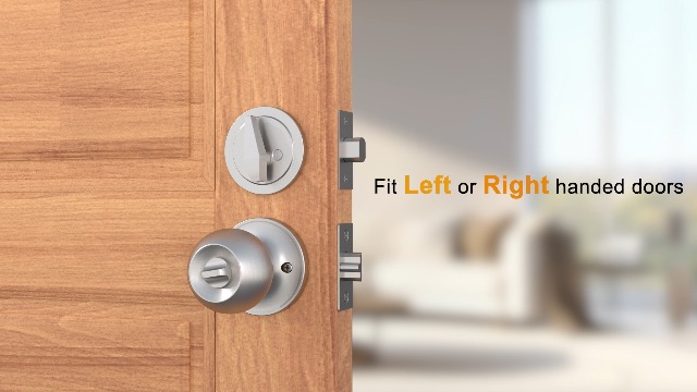 Watch Knobonly Keyed Entry Door Knobs with Deadblot Satin nickel 607 ...