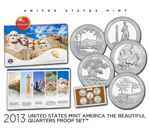2013 S United States Mint America the Beautiful Quarters Proof Set OGP ...