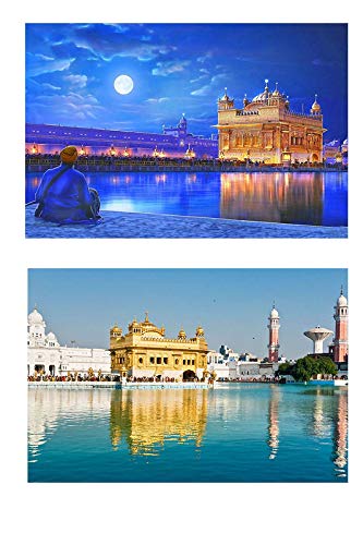 Religious Poster Combo |Temple Posters for Wall Decoration|Gurudwara ...