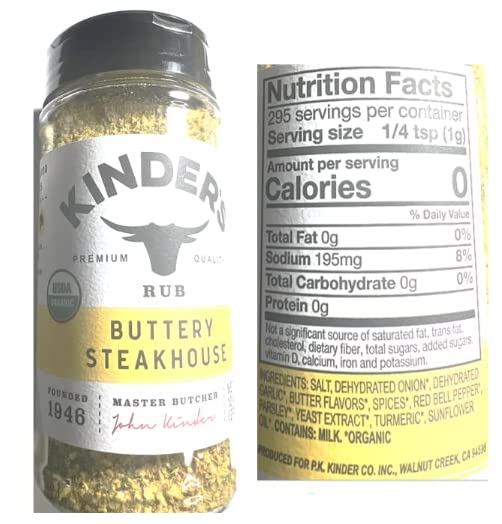 Amazon.com : BUTTERY STEAKHOUSE SEASONING 10.4 OZ (295g) pkg of 3 ...