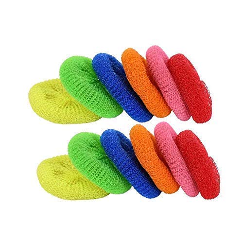 Easy Chef ™ 12 Pcs Combo of Nylon Plastic Juna Scrubber Scourer Scrub ...