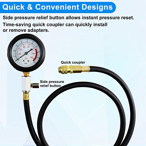 Snapklik.com : JoyFans Oil Pressure Tester Tool, 0-140PSI Oil Pressure ...