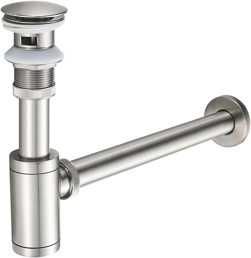 Amazon.com: TSIBOMU Bathroom Basin Sink Waste P-Trap Drain Kit ...