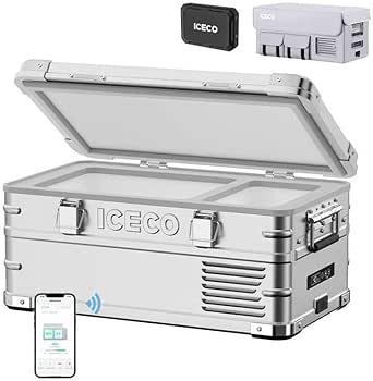 Amazon.com: ICECO APL20 Portable Freezer, 21Qt 12V Car Refrigerator ...