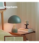 MAGCHARM Mushroom Lamp, Cordless Table Lamp with 5W LED Beads, Opal ...