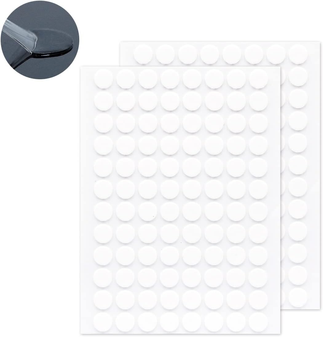 Amazon.com: 192 Pcs Small Double-Sided Sticker Removable Round Clear ...