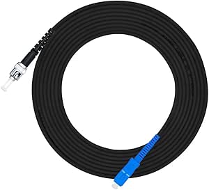 Amazon.com: Jeirdus 100M SC to ST Outdoor Armored Simplex SM Fiber ...