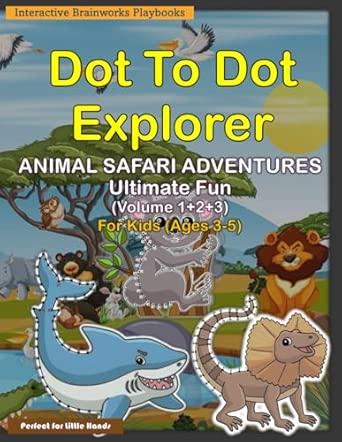 Amazon.fr - Dot to Dot Explorer Animal Safari Adventures for Kids Ages ...