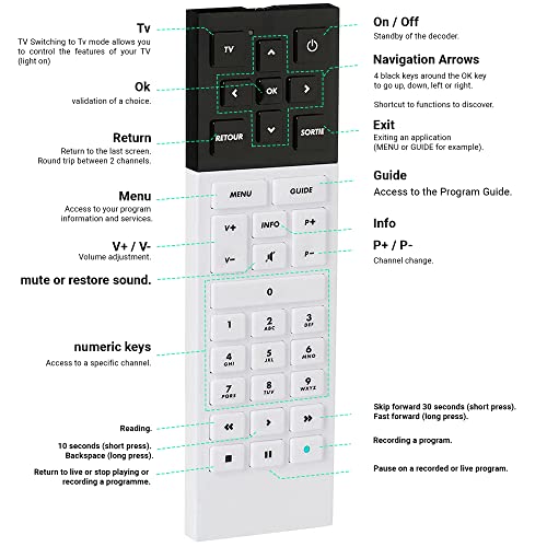 Remote CANAL PLUS CANALSAT HD WIFI 05CNLTEL0073 – BigaMart