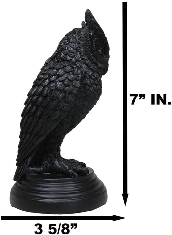 Ebros Gift Mystical Wicca Gótica Sabiduría de los Bosques Antiguos Búho ...