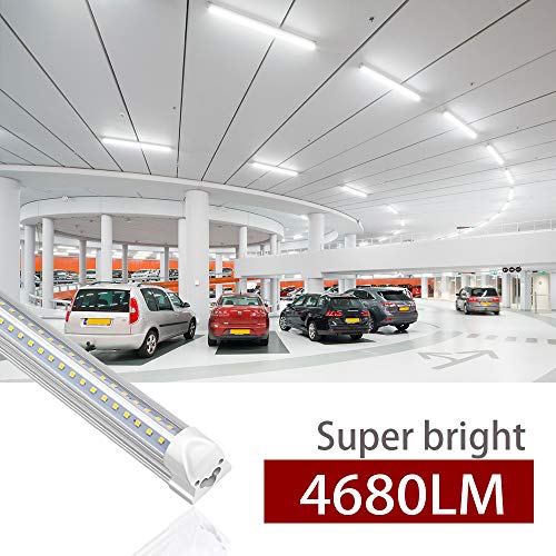Kihung 3FT LED T8 Integrated Light Fixture, V Shape Tube Light, 36W ...