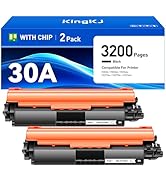 Amazon.com : 30A Black Toner Cartridge 2-Pack with chip High Yield ...
