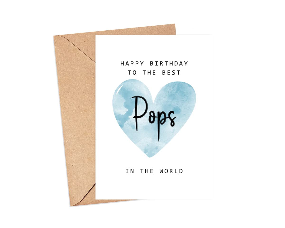 Snapklik.com : MoltDesigns Happy Birthday To The Best Pops In The World Card