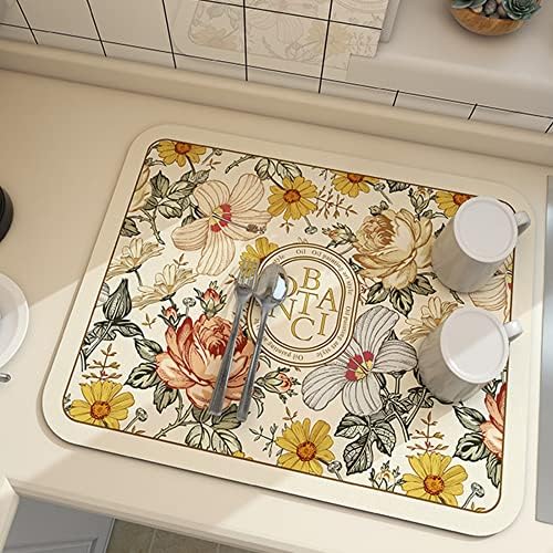 Amazon.com: Fantasy Style Draining Mat, Absorbent Dish Drying Mat ...