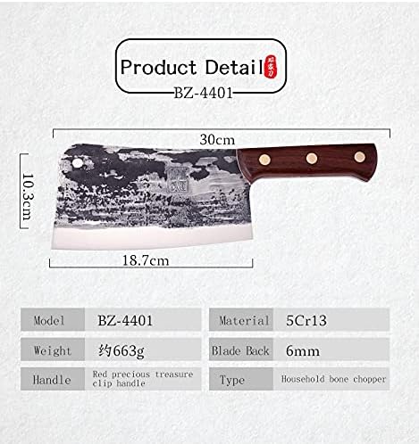 Cleaver Knife,Meat Cleaver, Forged Carbon Steel Style Butcher Knife ...