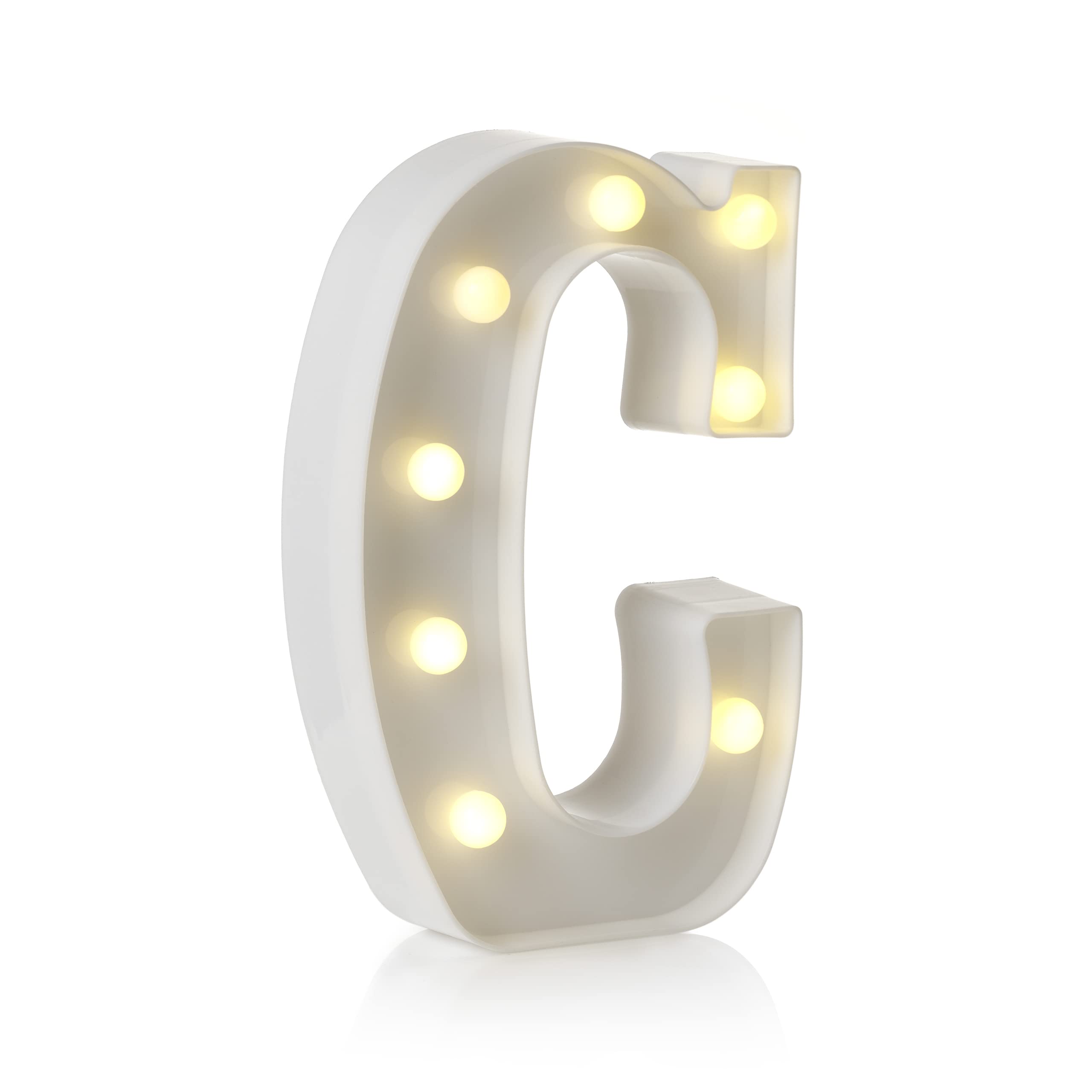 Auraglow LED Alphabet Letter & Number Light Sign Decorations, Lamp for ...