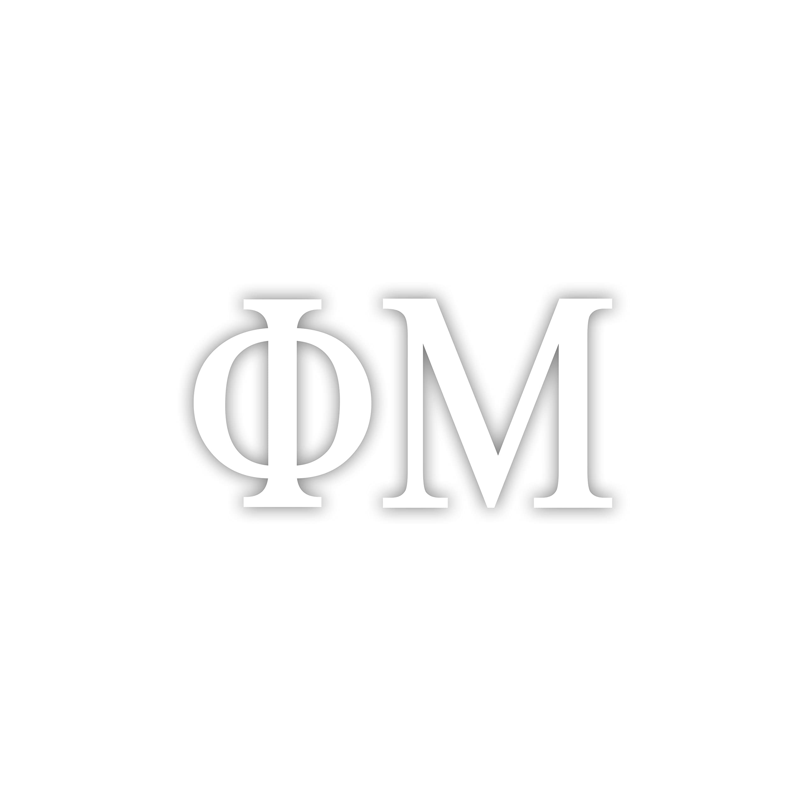 Snapklik.com : Pro-Graphx Phi Mu Greek Sorority Sticker Decal