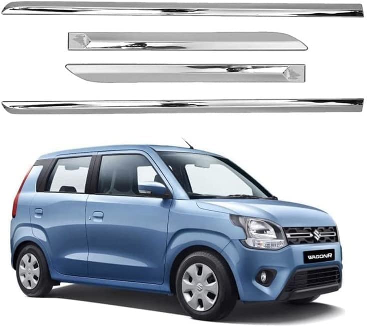 CARSHADE Full Chrome Set of 4pcs Side Beading Side Cladding Compatible ...