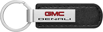 Amazon.com: iPick Image for GMC Denali PU Leather Strap Silver Metal ...