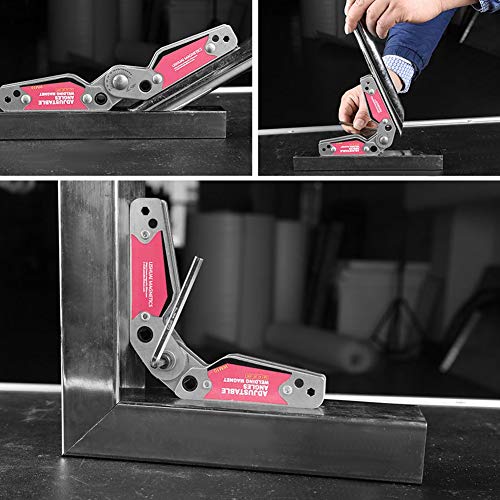 Adjustable Angle Welding Magnets with Wrench, 20-200 Degree Adjustable ...