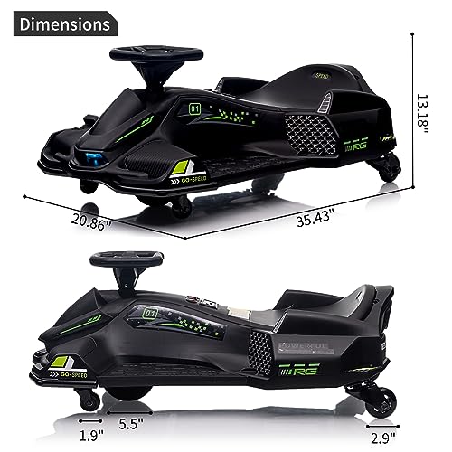 Snapklik.com : 24V Ride On Drift Car,7Ah Battery 180W Brushless Motor ...