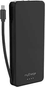 Amazon.com: myCharge Power + Plug Portable Charger USB C Dual Power Bank with 20,000mAh Internal ...