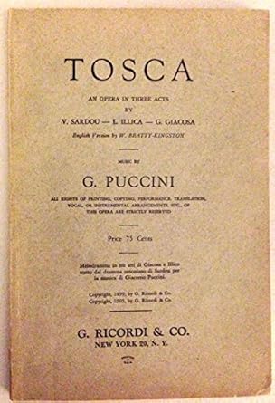 Amazon.fr - Tosca - Libretto - Livres