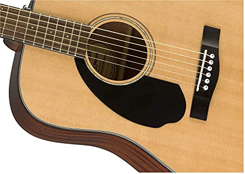 Fender Left-Handed Acoustic Guitar, with 2-Year Warranty, Dreadnought ...